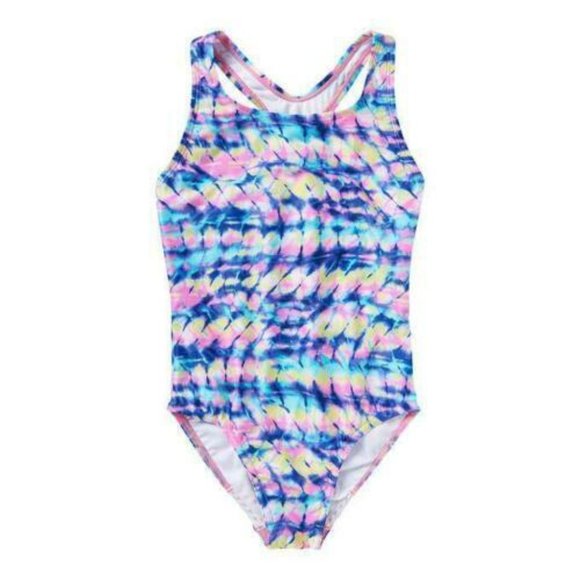 Speedo | Swim | Girls Speedo Tie Dye Onepiece Swimsuit Tank W Racer ...